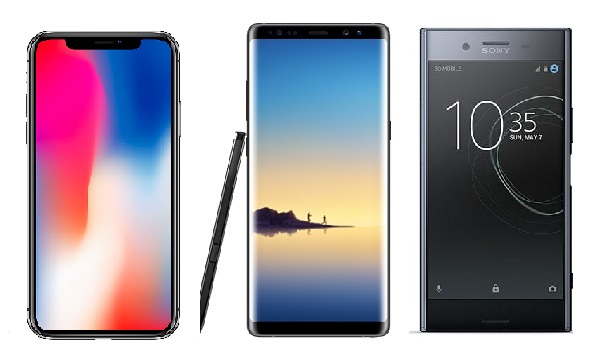 発売直前！ iPhone X、Galaxy Note8、Xperia XZ Premium スペック比較！